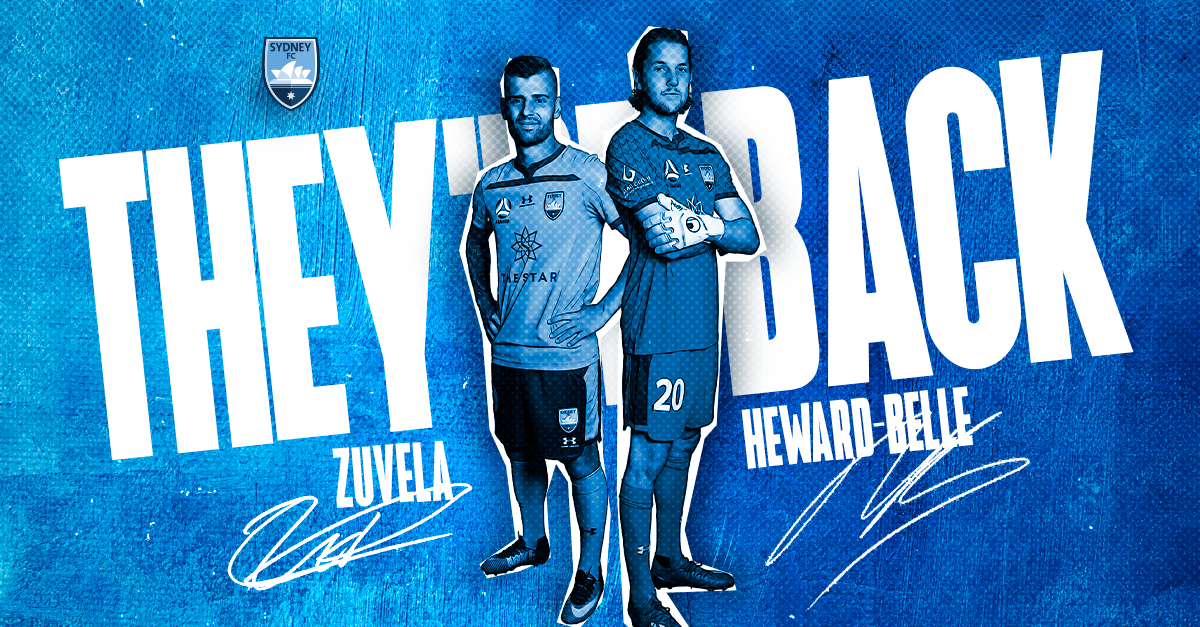 Sydney FC Re-Sign Tom Heward-Belle & Chris Zuvela - Sydney FC