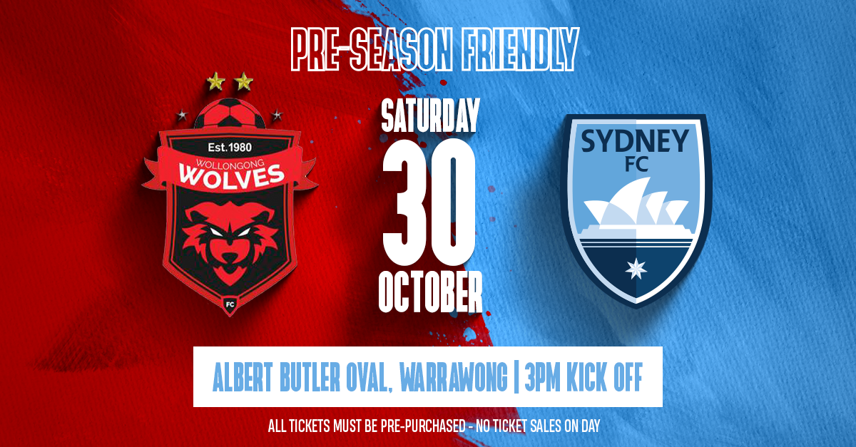 Sydney FC To Play Wollongong Wolves - Sydney FC