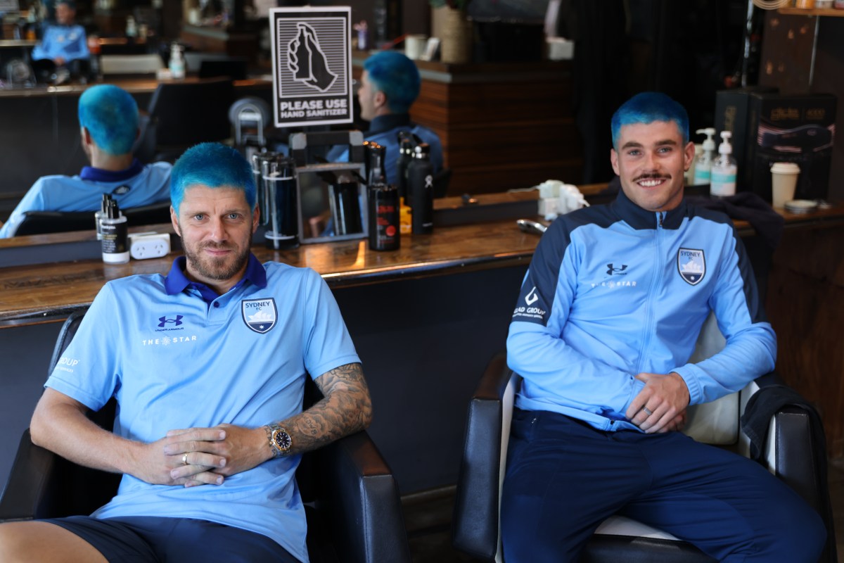 Players Go 'Blue For Blood Cancer' And Big Blue - Sydney FC
