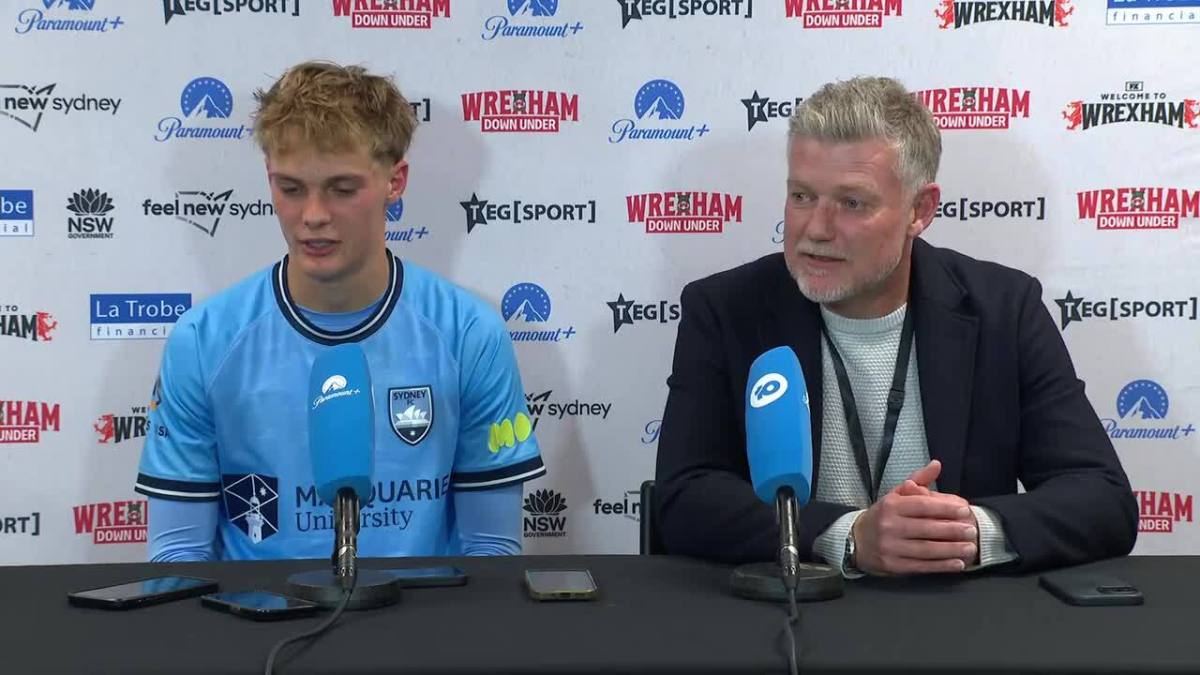 Joe Lacey & Ufuk Talay | Post-Match Press Conference | Sydney FC v ...