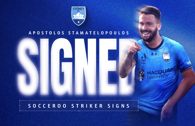 Sydney FC Land Socceroos Striker Apostolos Stamatelopoulos